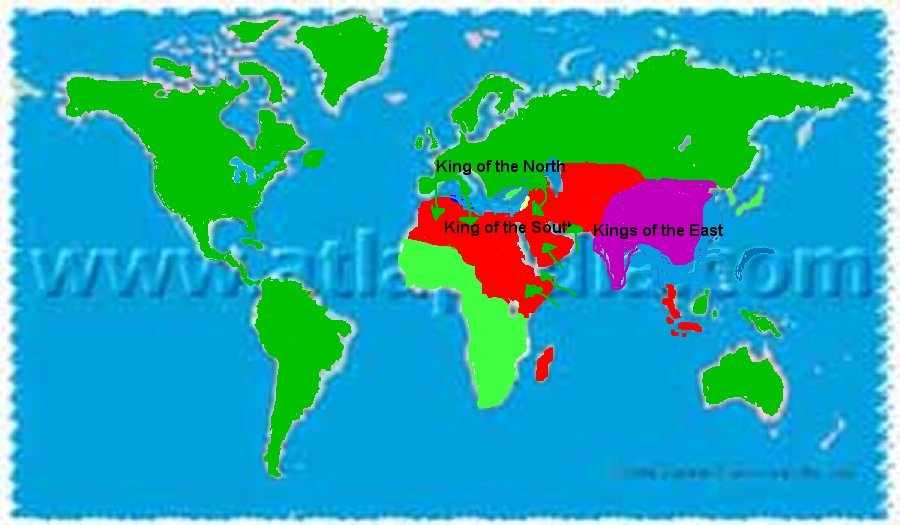 Map Of The Land Of The Time During Daniel